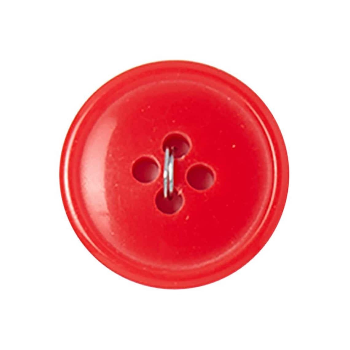 Round Red Buttons Red Embellishment Red Buttons 4-hole - Etsy