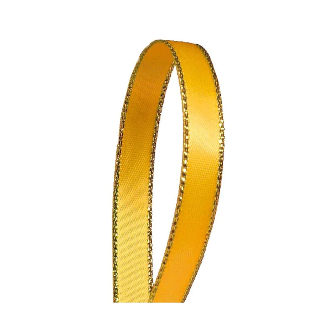 Gold Edge Ribbon | Gold Satin Ribbon | Light Gold Gold Edge Satin ...