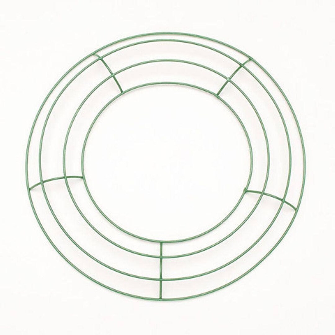 Wreath Forms Wire Wreath Frame Metal Green 10 Inches 1 Piece dar170120 ...