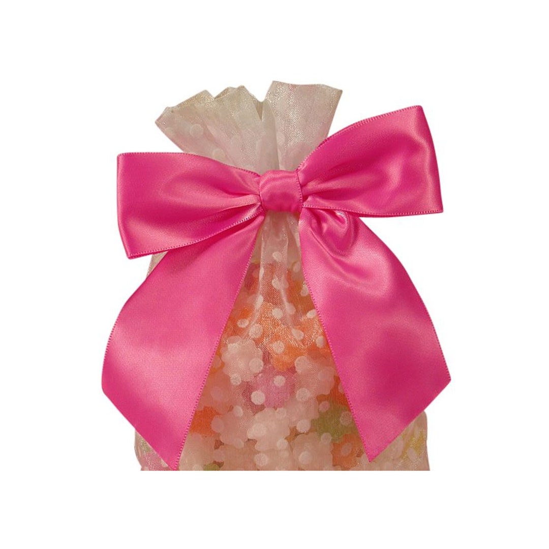 Premade Hot Pink Bows Hot Pink Satin Bows Hot Pink - Etsy