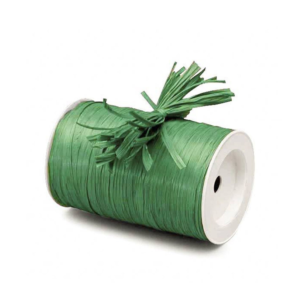 Emerald Raffia Ribbon | Emerald Raffia Bows | Colored Matte Raffia ...