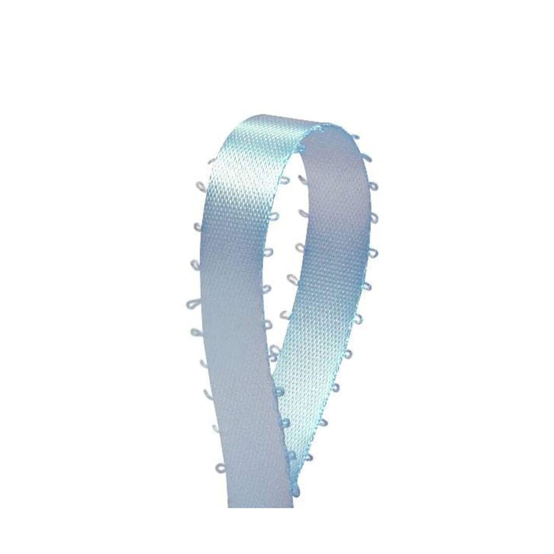 Blue Picot Ribbon | Blue Picot Edge | Light Blue Picot Satin Ribbon ...