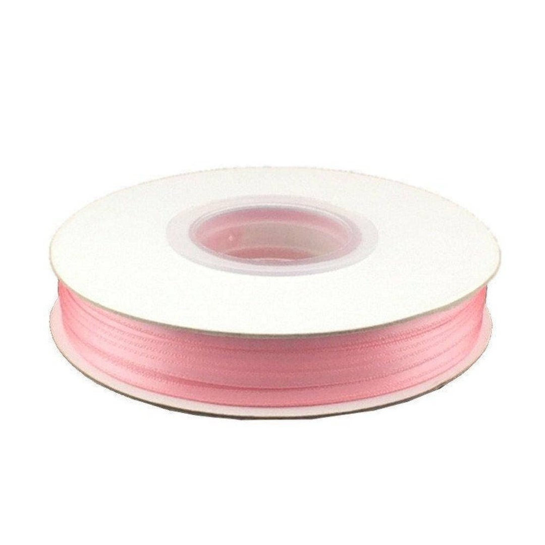 Pink Satin Ribbon | Pink Ribbon | 1/8 Inch Pink Satin Ribbon - Double ...