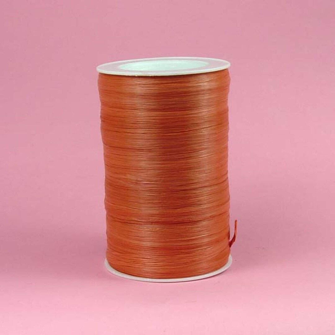 Terra Cotta Raffia | Terra Cotta Ribbon | Rayon Raffia Ribbon - Matte ...