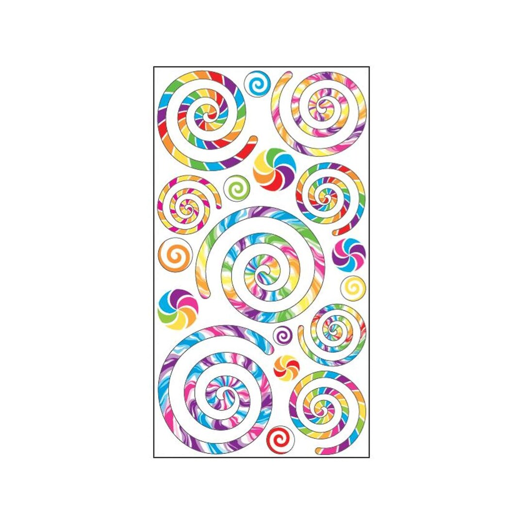 Candy Stickers | Swirl Lollipop Stickers | Swirls and Twirls Stickers ...