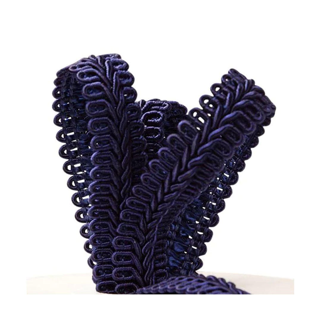 Navy Blue Curtain Trim | Navy Blue Gimp | Gimp Braid Trim - Navy Blue ...