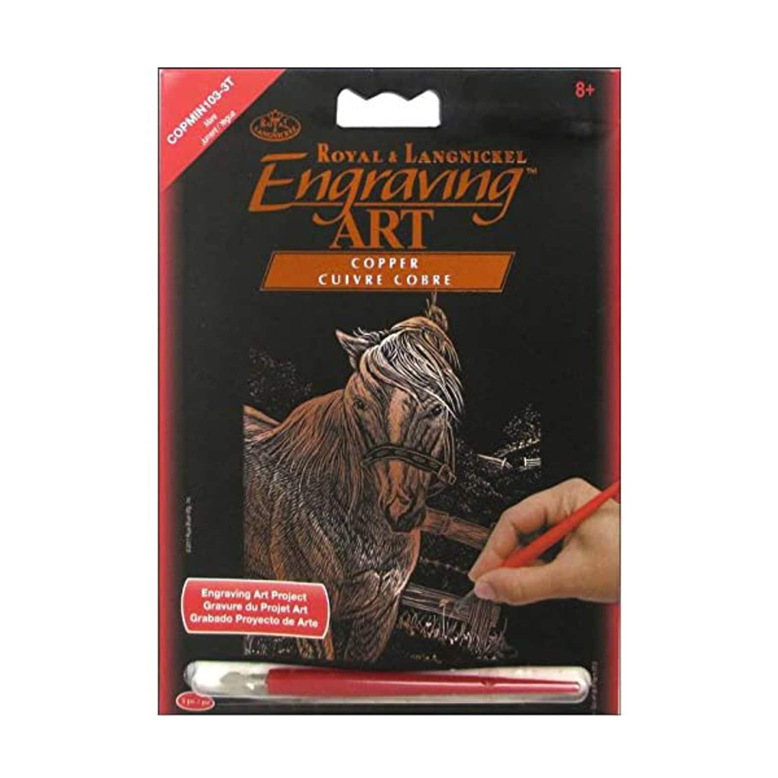 Horse Craft Kit Mare Craft Kit Mini Engraving Mare Art | Etsy