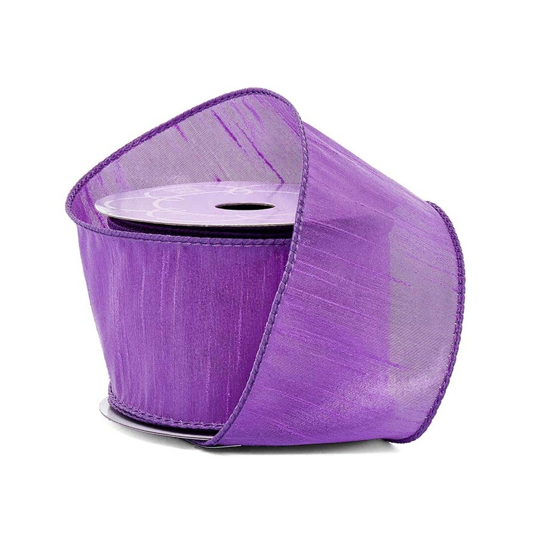 Purple Taffeta Ribbon | Big Purple Bows | Purple Uli Dupioni Taffeta ...