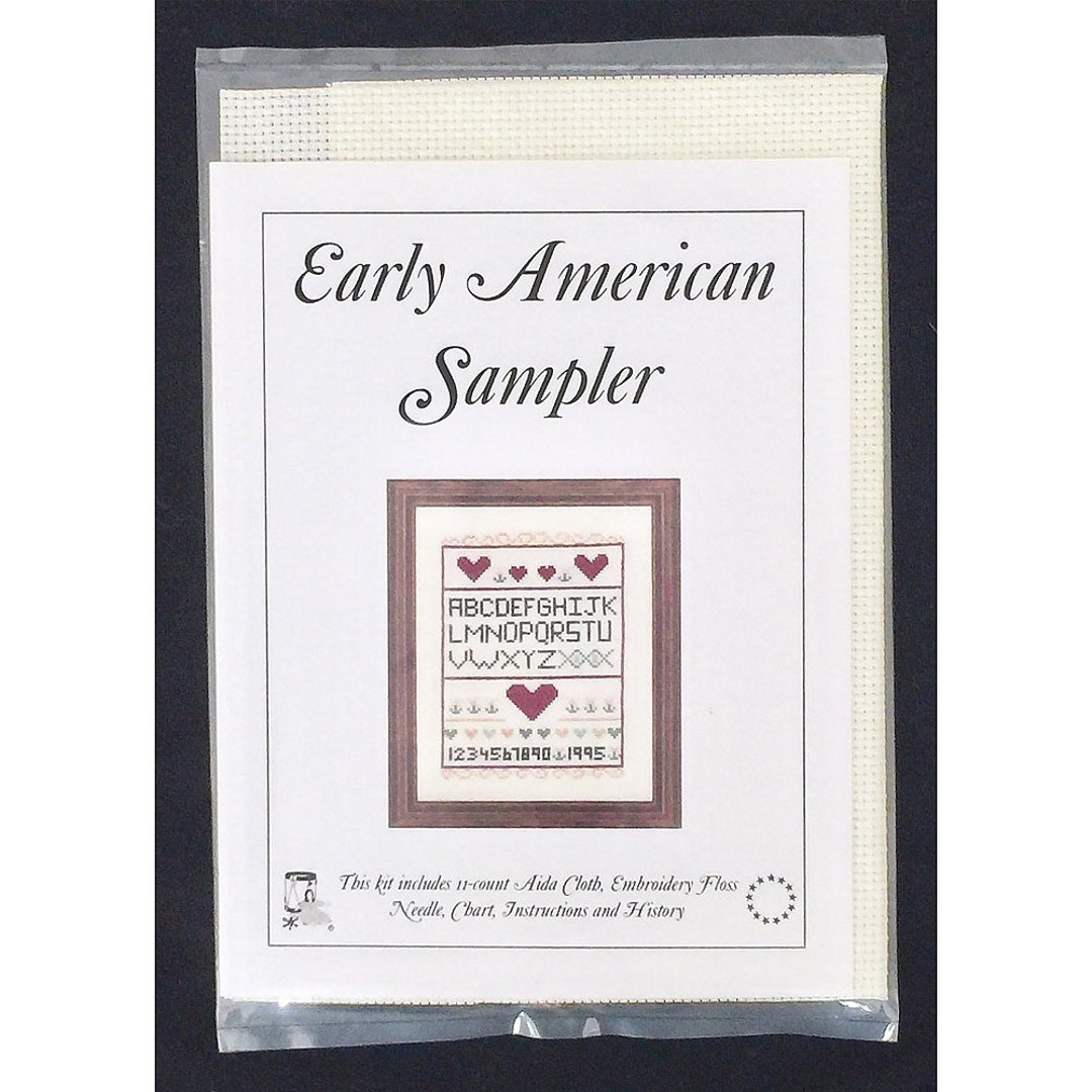 Cross Stitch Kit | Alphabet Sampler Kit | Early American Cross Stitch ...