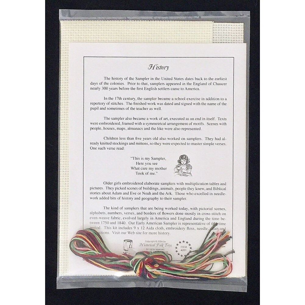 Cross Stitch Kit Alphabet Sampler Kit Early American Cross - Etsy