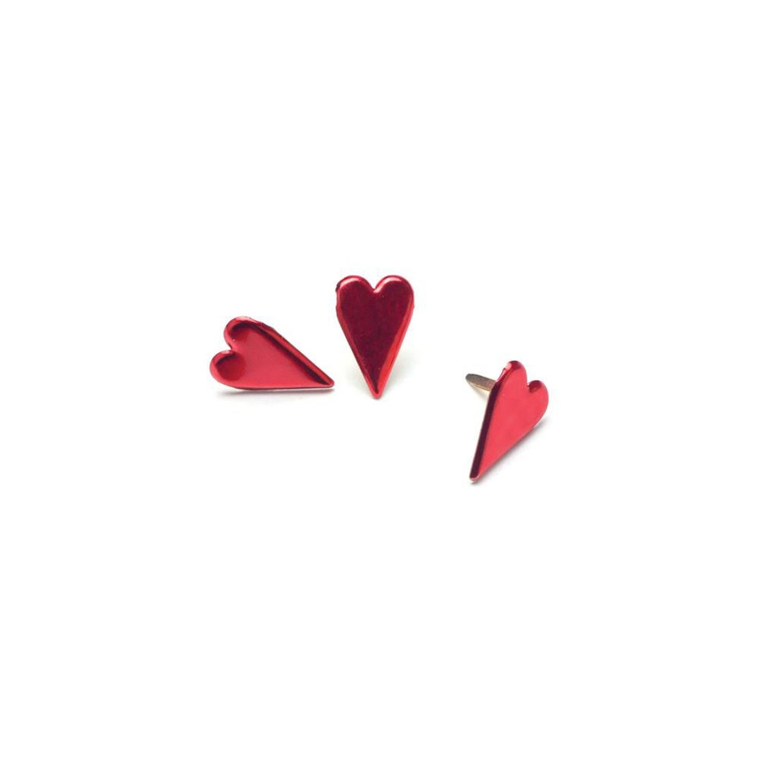 Red Heart Brads | Red Heart Fasteners | Painted Metal Paper Fasteners ...