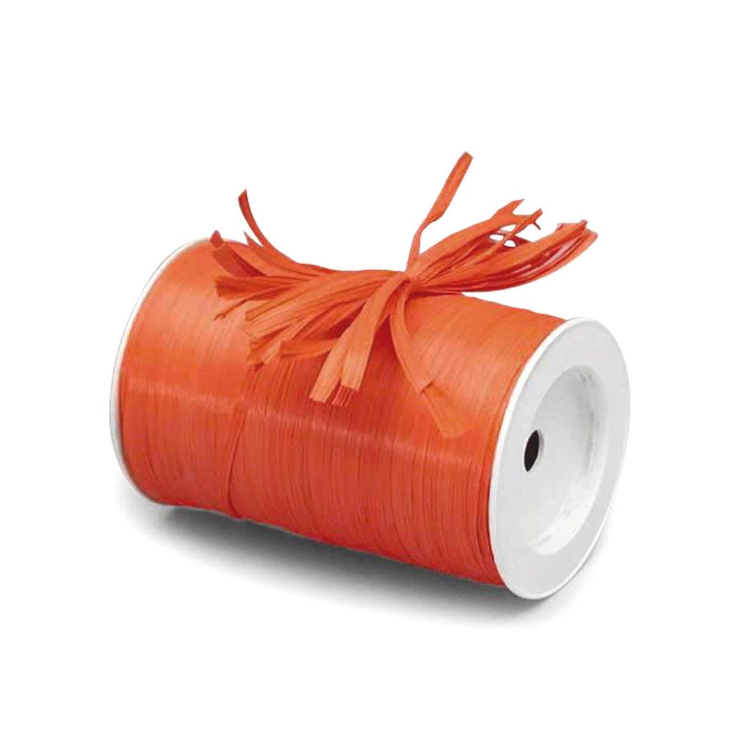 Orange Raffia | Orange Raffia Bows | Colored Matte Raffia Ribbon ...