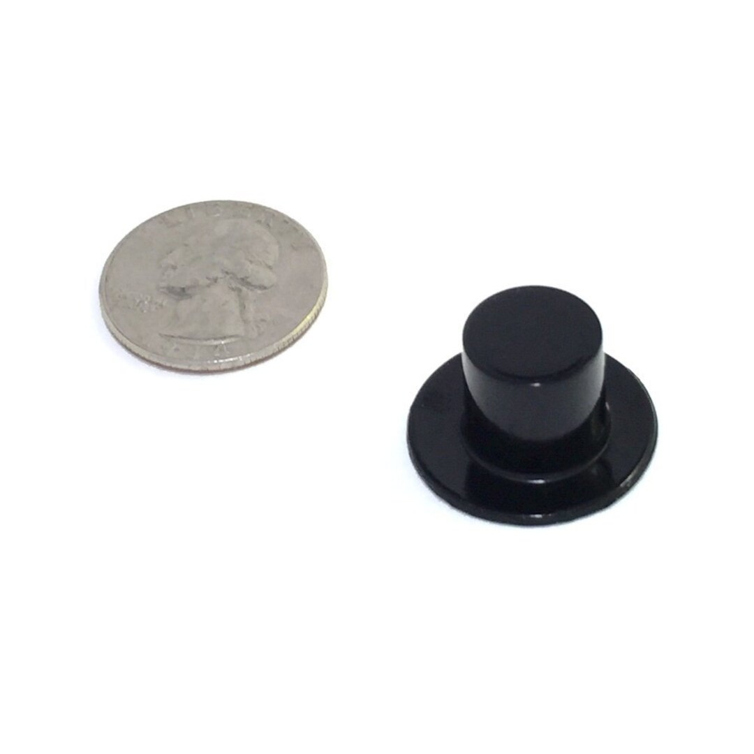 Mini Top Hats Miniature Top Hat Mini Top Hats Black Plastic 24 X 15mm ...
