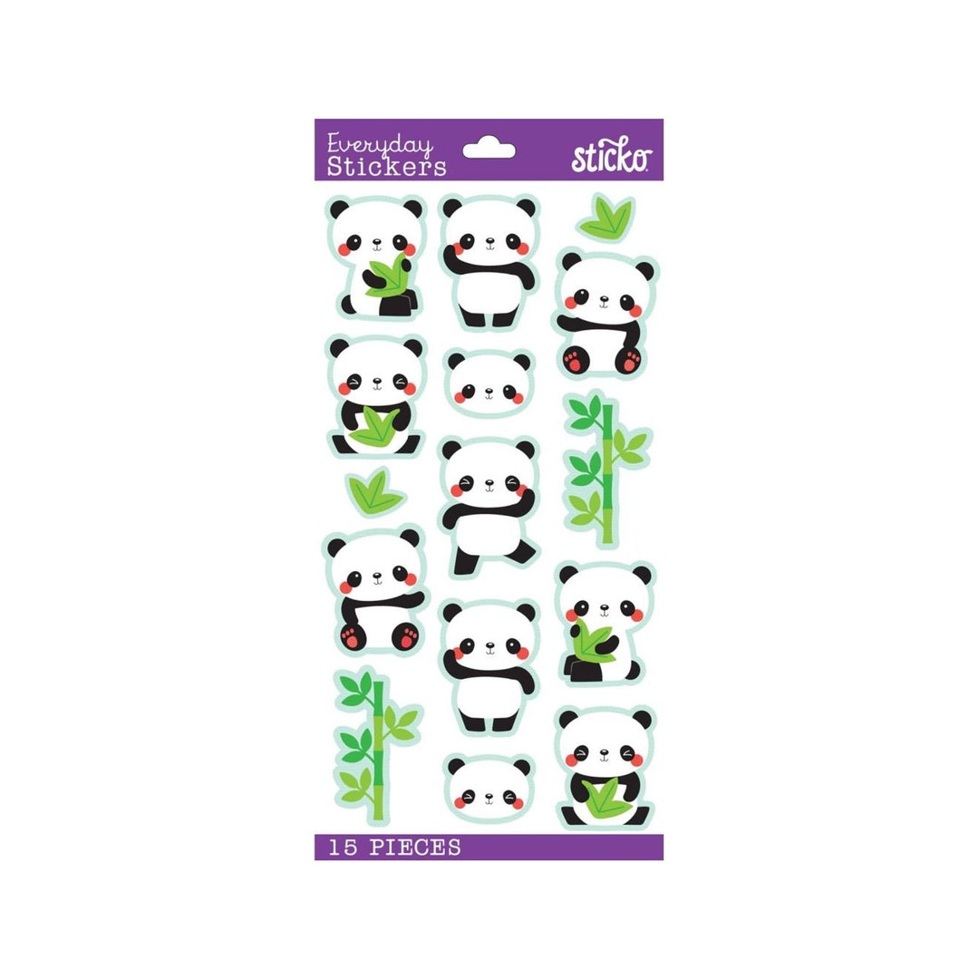 Panda Stickers | Adhesive Pandas | Panda Labels | Rolly Polly Panda ...