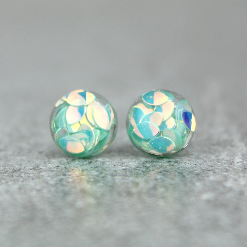 Resin Earrings - Etsy