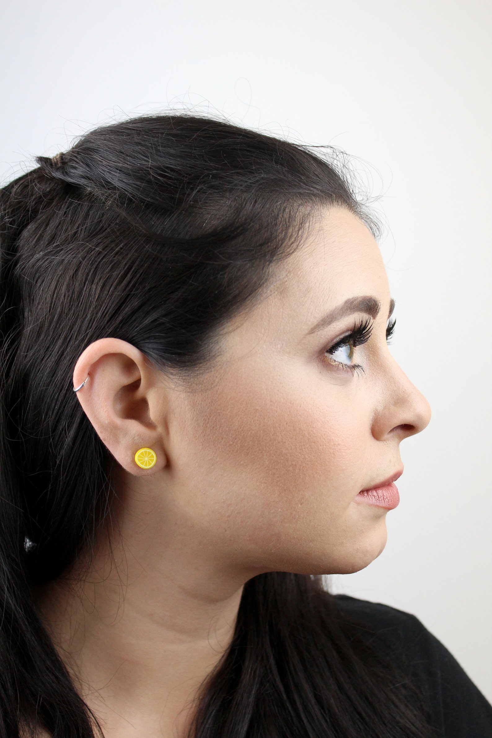 Lemon Earrings Lemon Studs Cute Kawaii Lemon Studs Lemon - Etsy UK