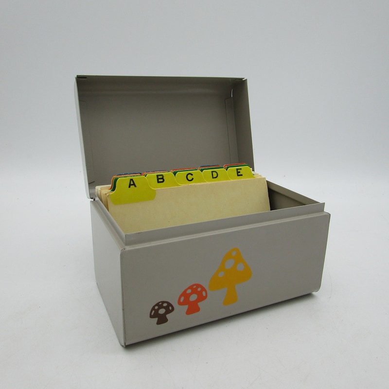 Metal Recipe Box - Etsy