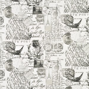 Upholstery Fabric Drapery Fabric French Script Fabric Paris - Etsy UK