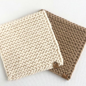 KNITING PATTERN | Macrame Cord Trivet - Easy Summer Knitting Project - Etsy