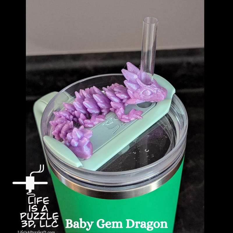 Dragon Straw Topper File - Etsy