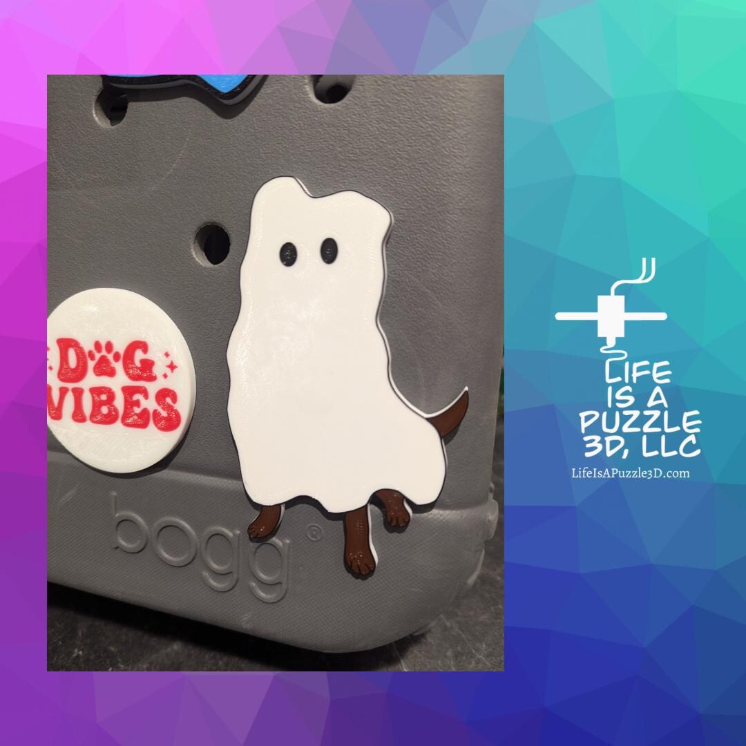 Dog Ghost | Bogg Bag, Simply Southern, Simple Modern Charm - Etsy