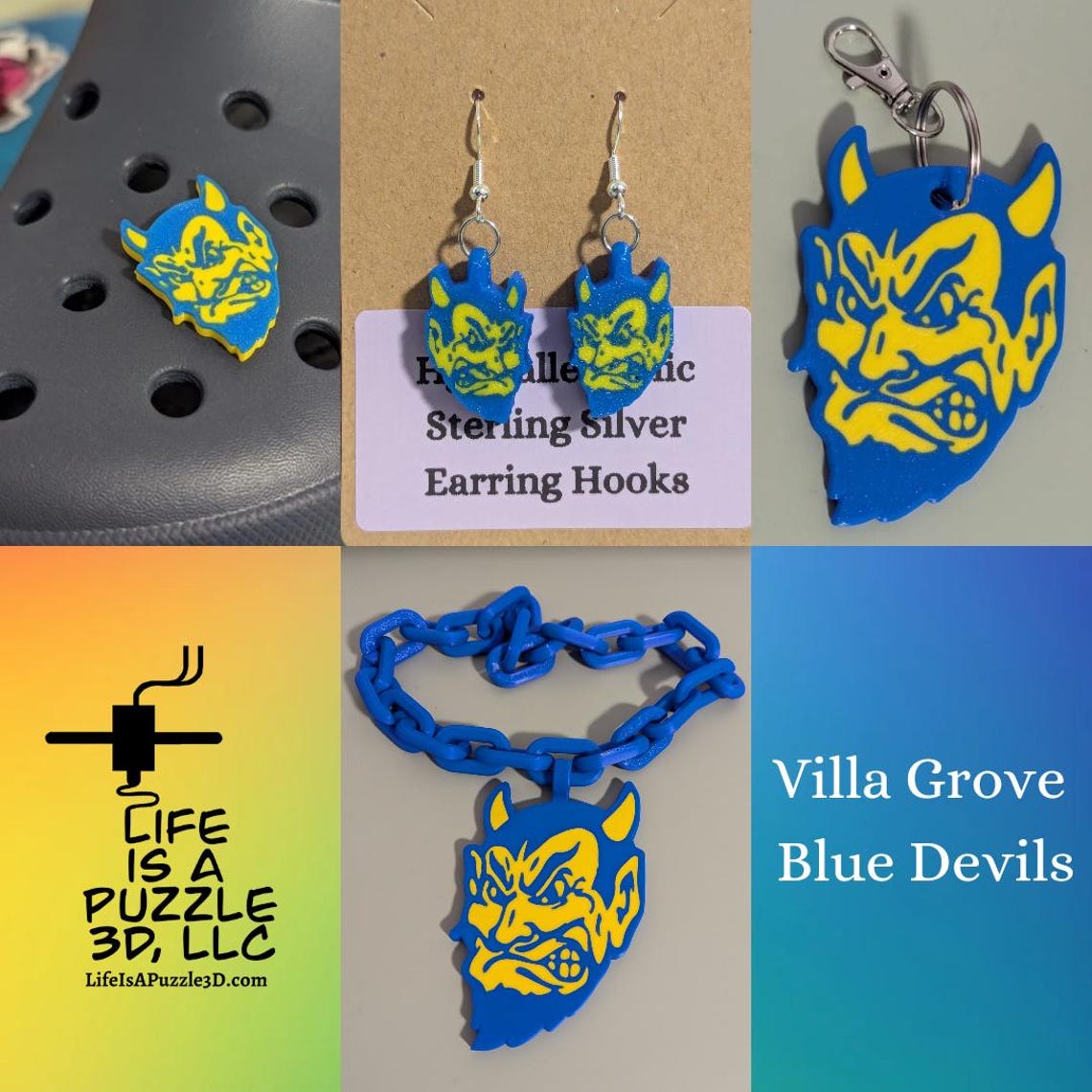 Custom Team Chain Necklaces | 3D Printed - Etsy