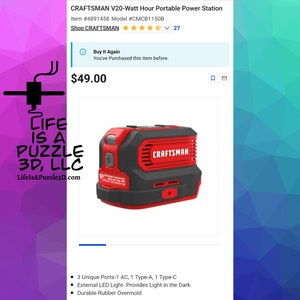 Craftsman Portable Power Station Mount for Wonderfold W Series Wagons ...