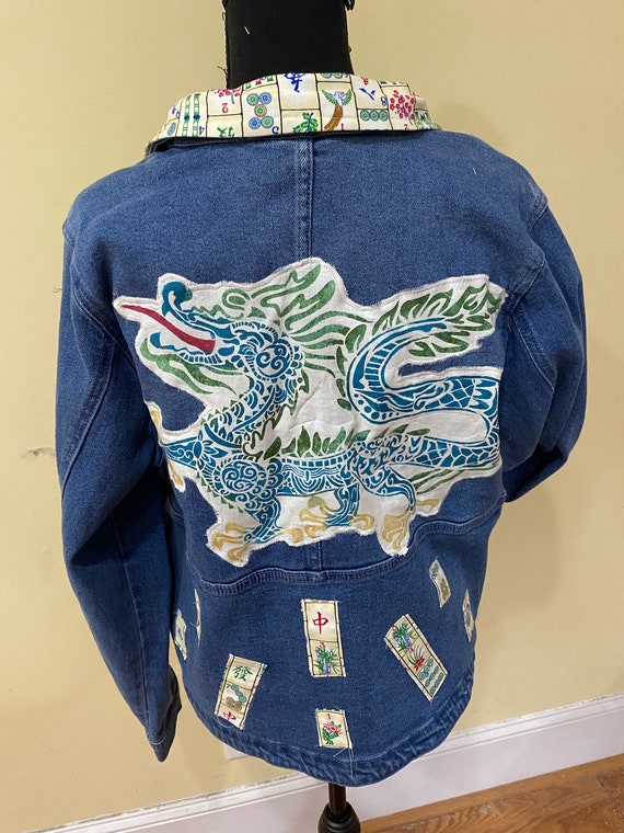 Mahjong Denim Jacket | Etsy