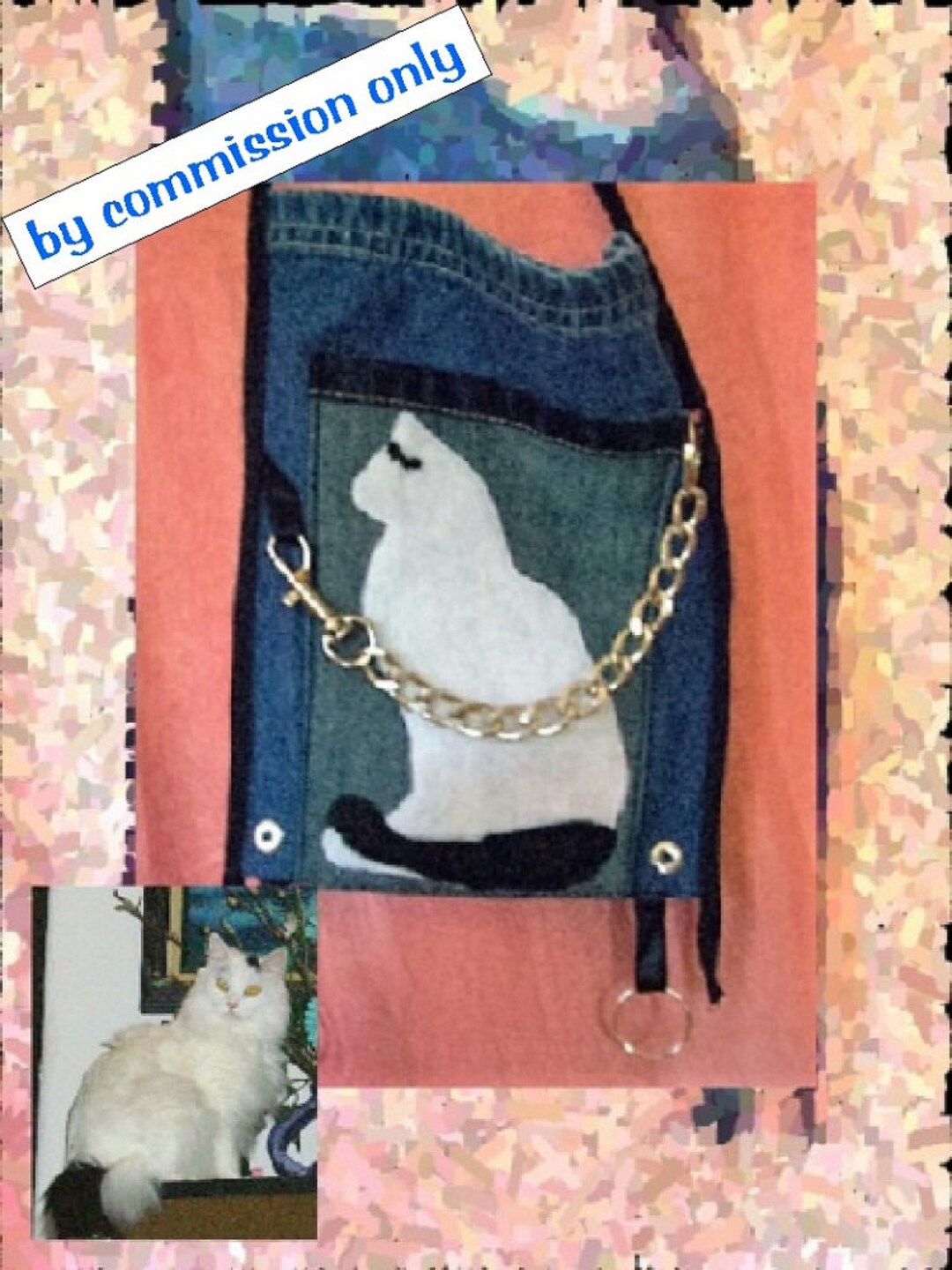 Personalized CELL PHONE POCKETS in Recycled Denim Customized ...