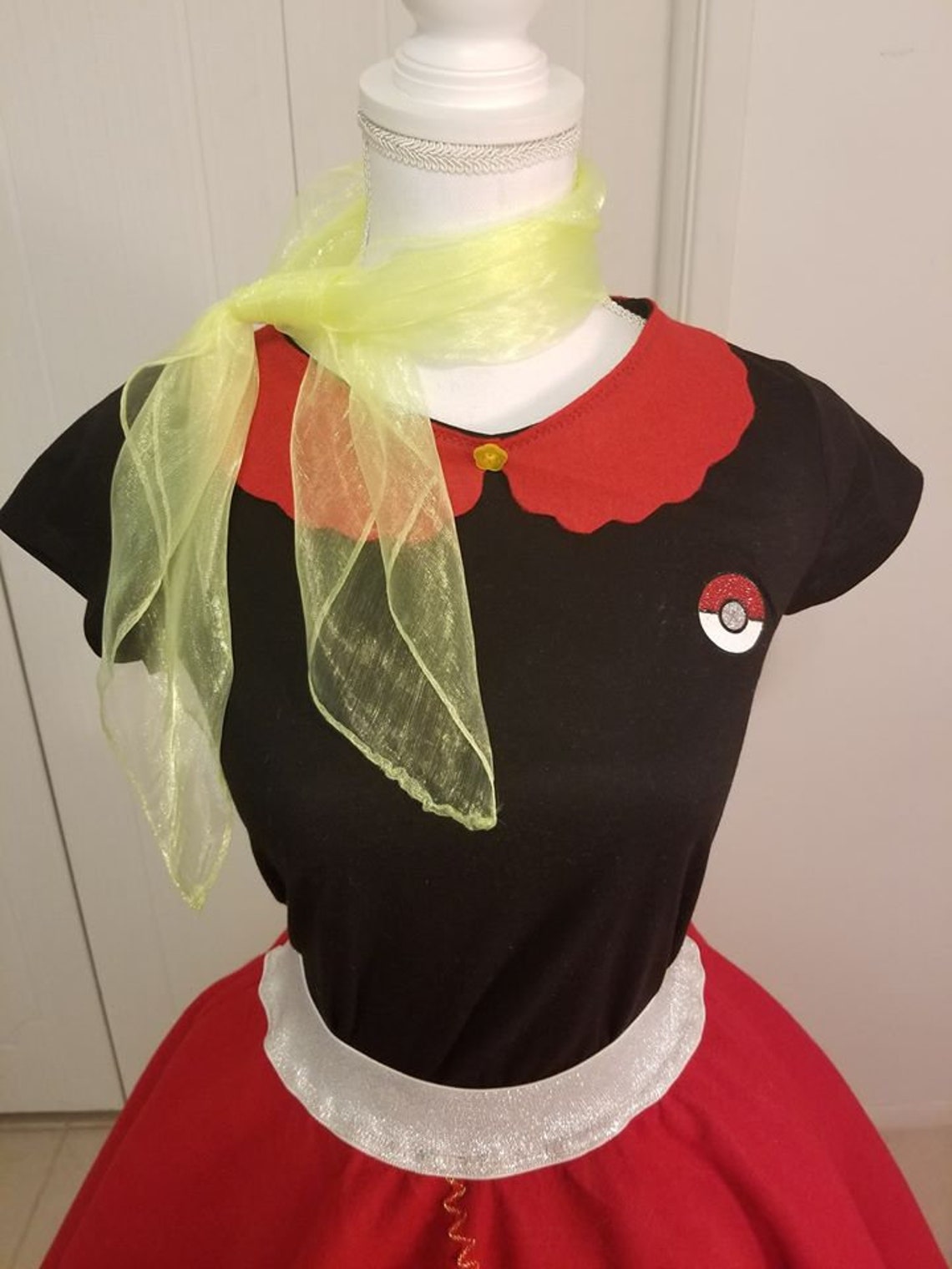 Pokemon Pikachu Inspired Poodle Skirt Outfit With Headband - Etsy