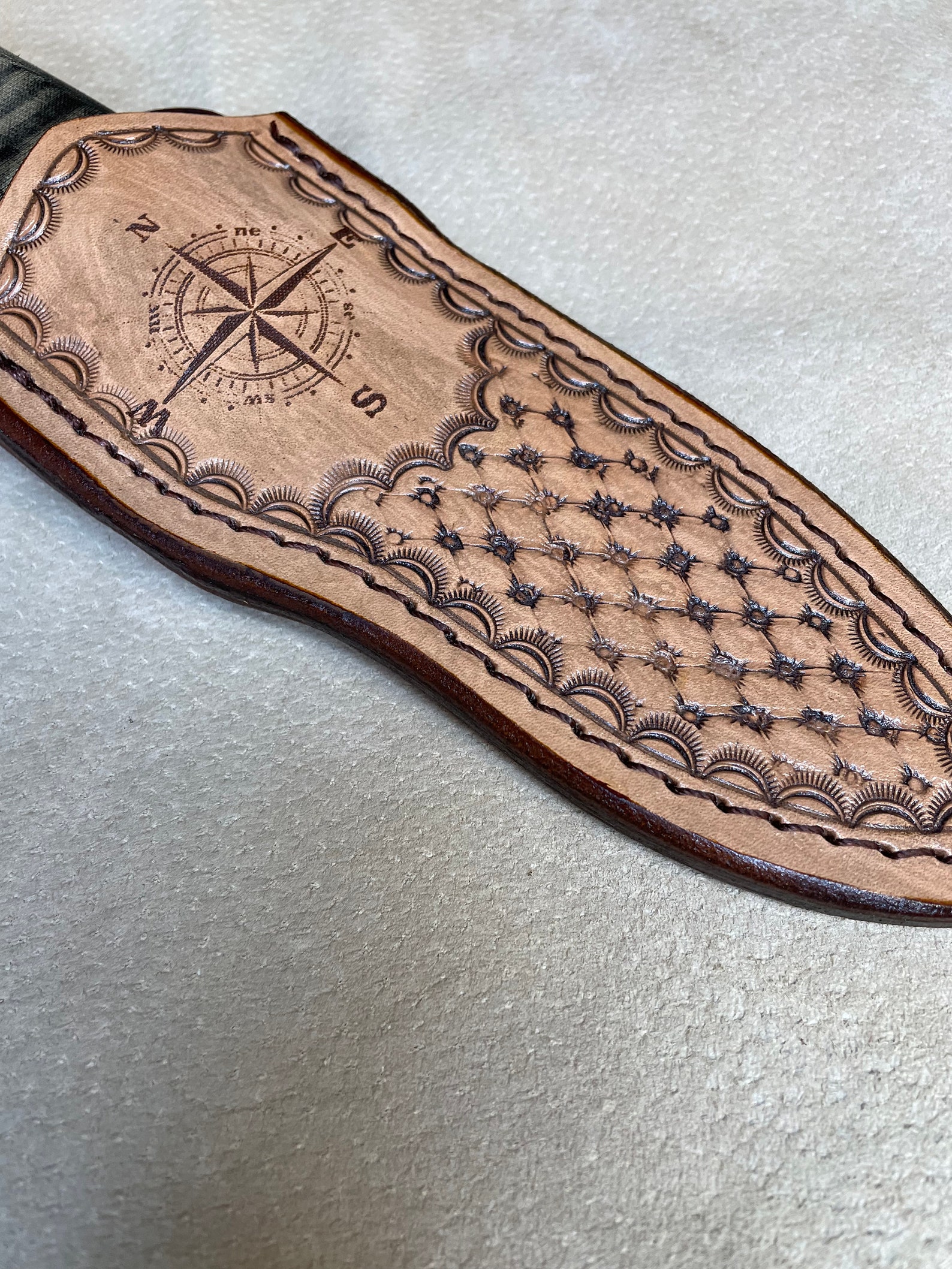 Custom Leather Knife Sheath That Fits a Buck Vanguard or | Etsy