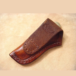 Custom Leather Sheath With Deer Head for 4 Trapper | Etsy