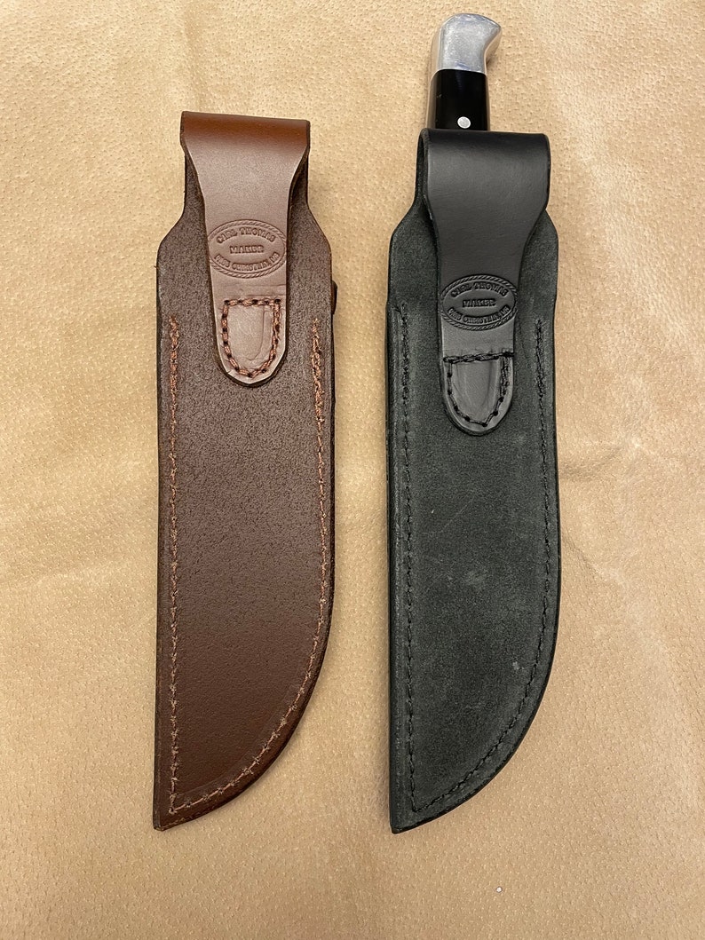 Custom Vertical RH Leather Knife Sheath That Fits A Buck 124 | Etsy