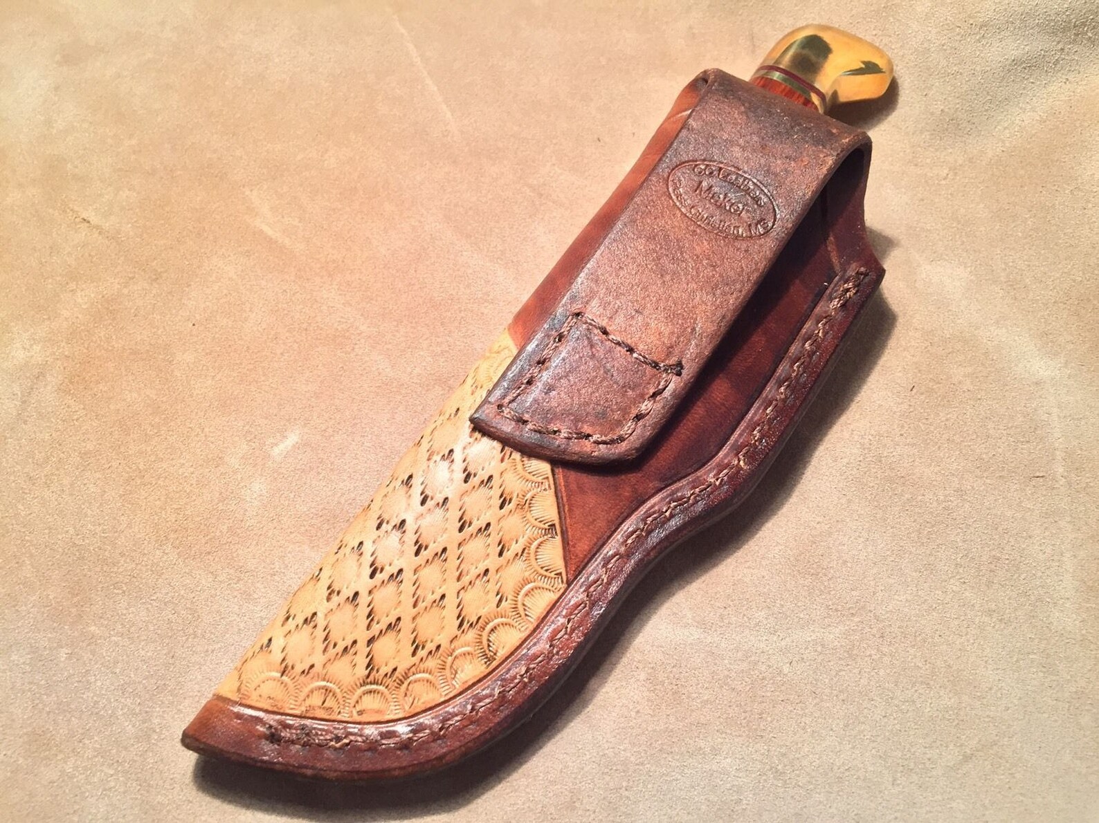 Custom Made Vertical Knife Sheath That is Made for the Buck | Etsy