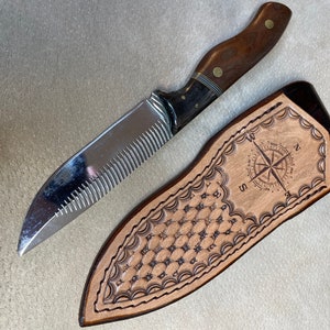 Custom Leather Knife Sheath That Fits a Buck Vanguard or | Etsy