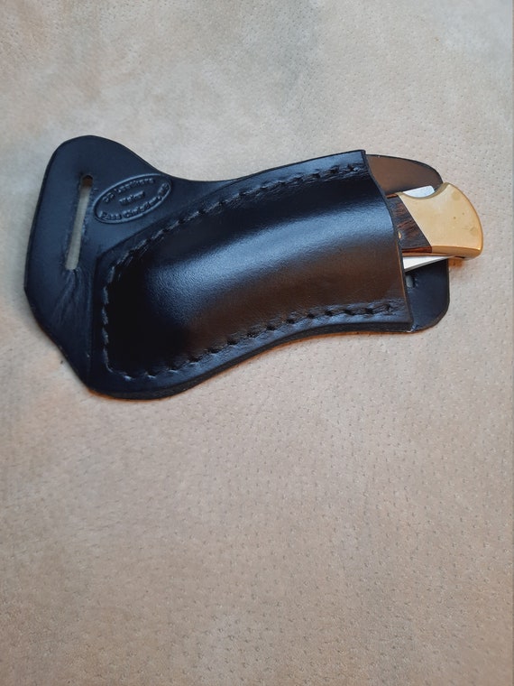 Custom Black Left Hand Cross Draw Leather Knife Sheath That | Etsy