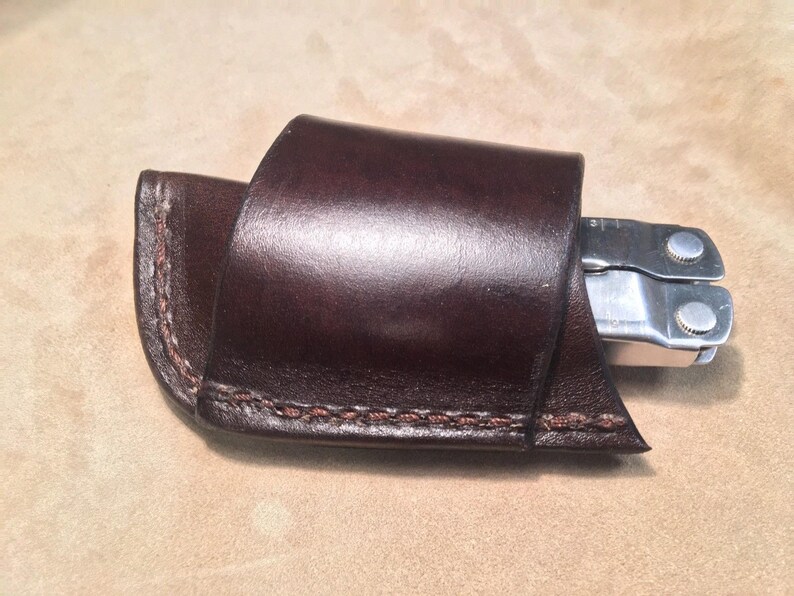 Custom Made Cross Draw Leather Sheath for a Leatherman Rebar. - Etsy