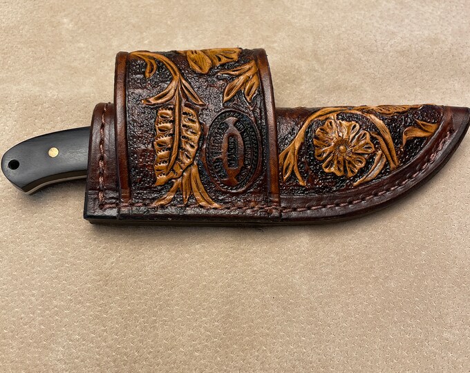 Custom Cross Draw Leather Knife Sheath That Fits a Buck 113 Knife or ...