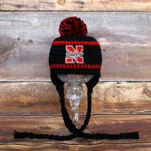 Nebraska Huskers Stocking Hat With Pom-pom - Size Newborn to Child ...