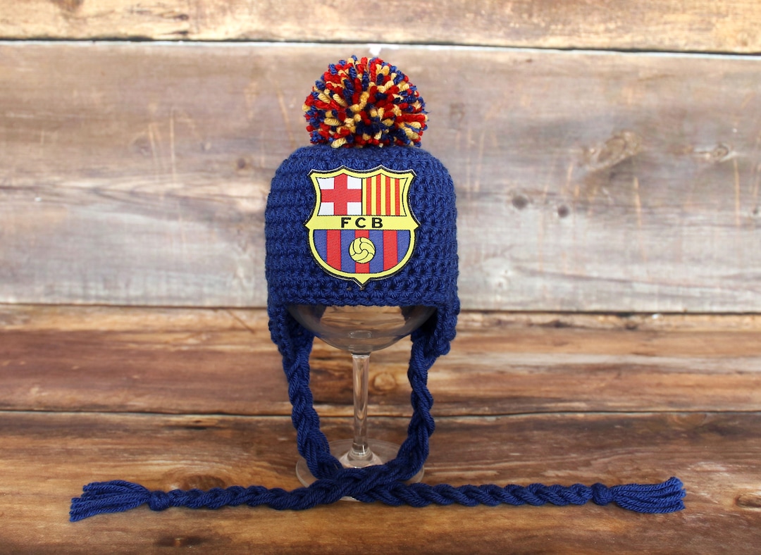 FC Barcelona Football Club Stocking Hat - Newborn to Child Baby Toddler ...