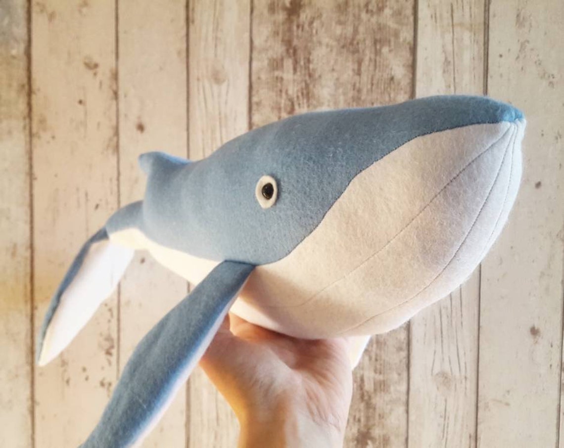 Made to Order Felt blue Whale Soft Toy Plushie Whale Decor | Etsy