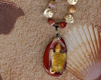 Garnet Turtle Jewelry - Etsy