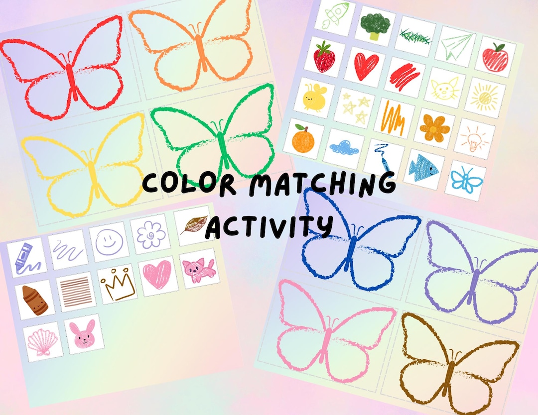 Color Matching Activity Color Matching Printable Color Learning ...