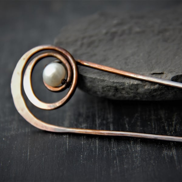 Copper Hair Pin - Etsy