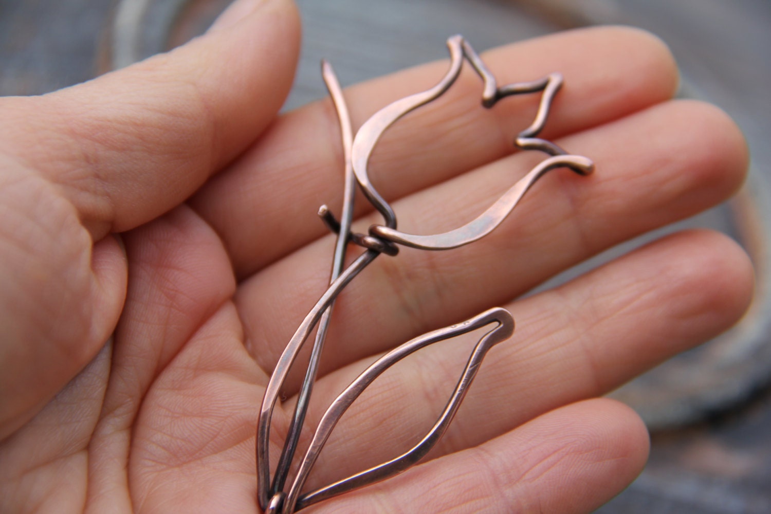 Shawl pin scarf pin brooch copper shawl pin | Etsy