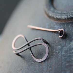 Shawl Pin, Scarf Pin, Brooch, Shawl Pin "infinity", Copper Brooch ...