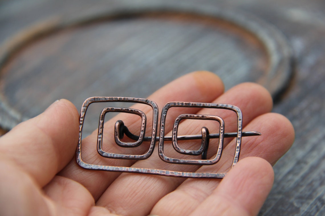 Ancient Greek Motif Shawl Pin, Scarf Pin, Sweater Pin, Cardigan Closure ...