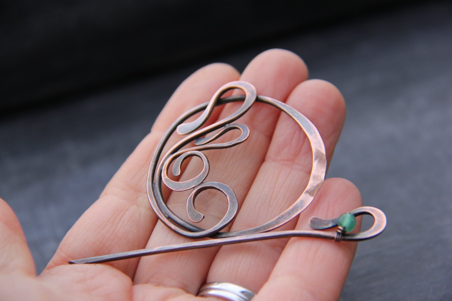 Shawl Pin, Scarf Pin, Sweater Pin, Brooch, Art Nouveau Inspired Pin ...
