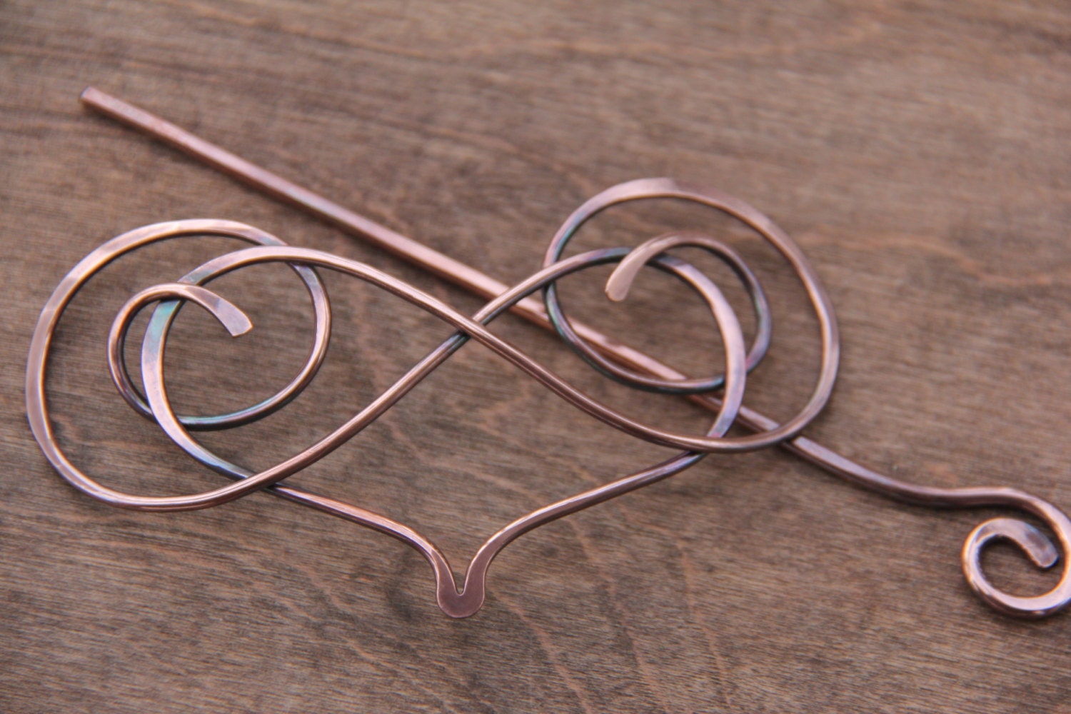 Hair Slide Hair Barrette Hair Pin Antique Copper Hair Slide | Etsy