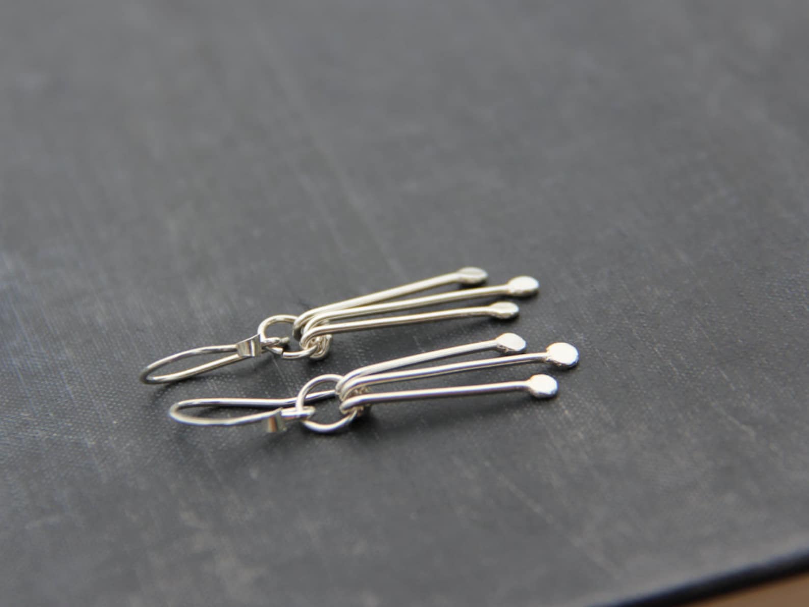 Sterling Silver Cascading Dangle Drops Earrings, Silver 925 Long Dangle ...